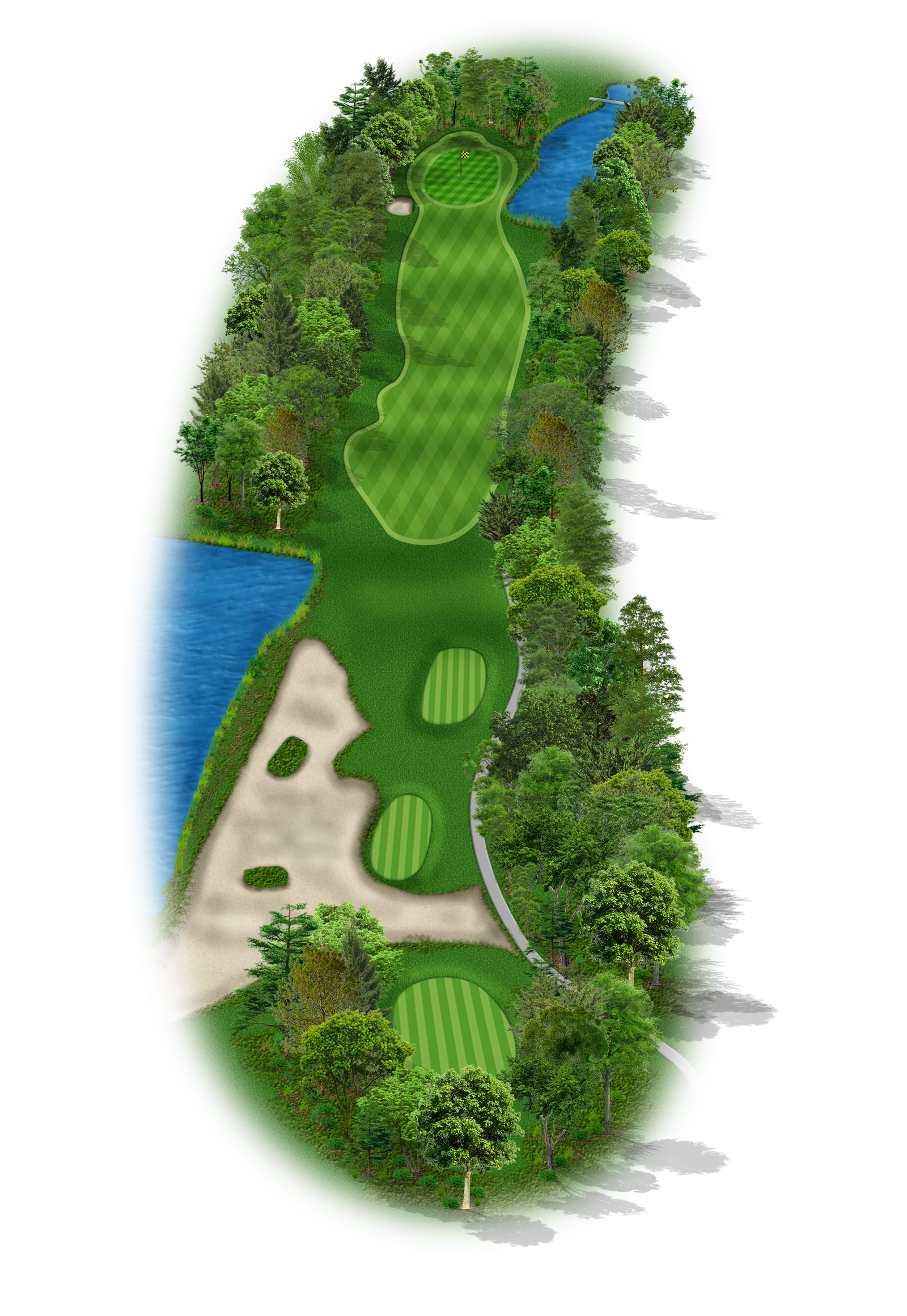 Golf Course Flyovers | Golf 3D Still Render | Golf 3D Works